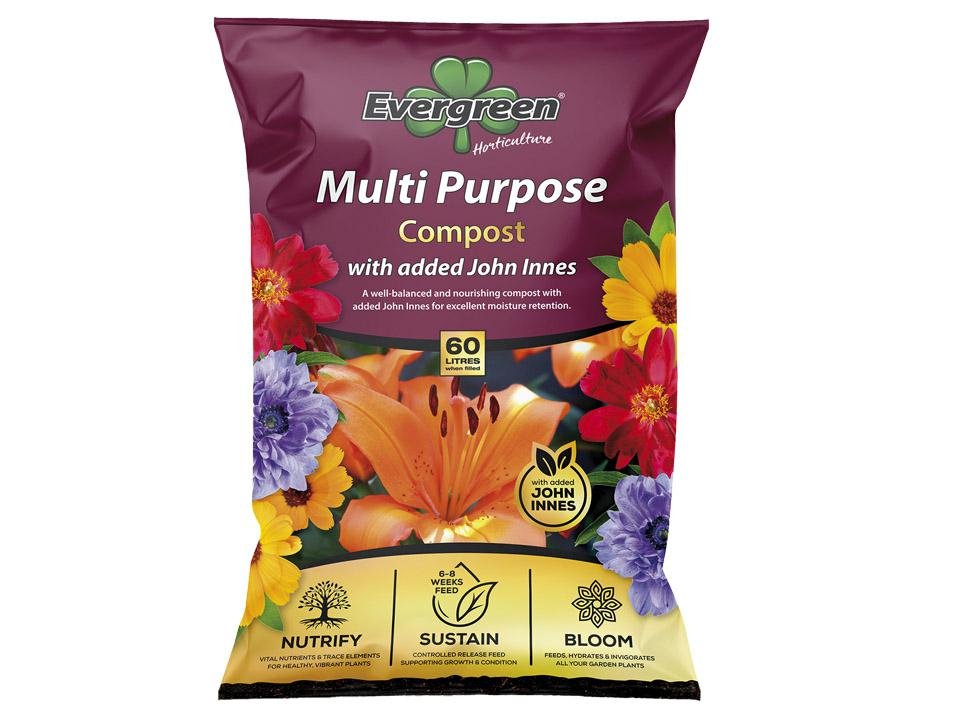 Evergreen Multipurpose Compost with John Innes 60ltr | Country Corner ...
